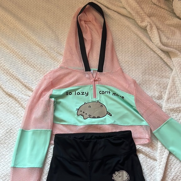 Pusheen | Pants & Jumpsuits | Pusheen The Cat Workout Clothing | Poshmark